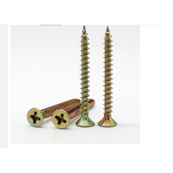 Quality Color - Zinc Self Tapping Metal Screws M4 M5 M6 With Slotted Countersunk Head for sale