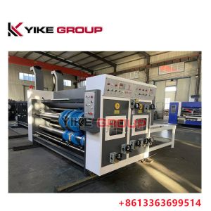 Quality YIKE GROUP Chain Type Two Color Printing Rotary Slotting Corrugated Box Making for sale
