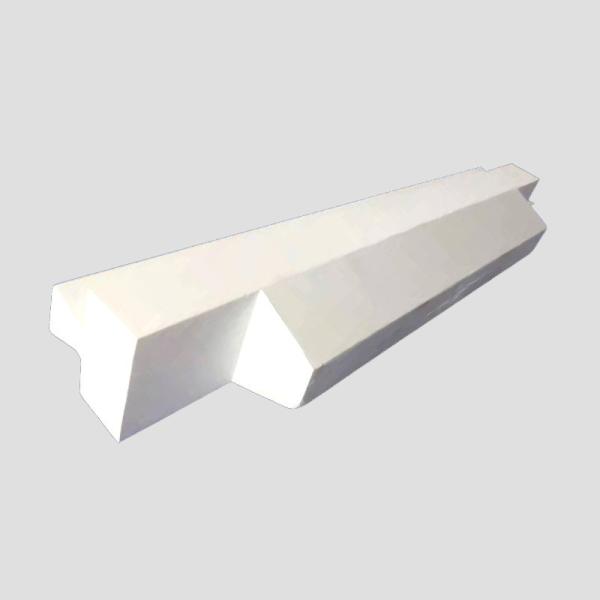 Quality High Al2O3 and SiO2 Content % Quartz Ceramic Pieces for Float Glass Kiln Gate for sale