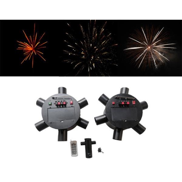 Quality IP55 High Voltage Electronic Ignition Double Wheel Fireworks Fountain Machine for sale