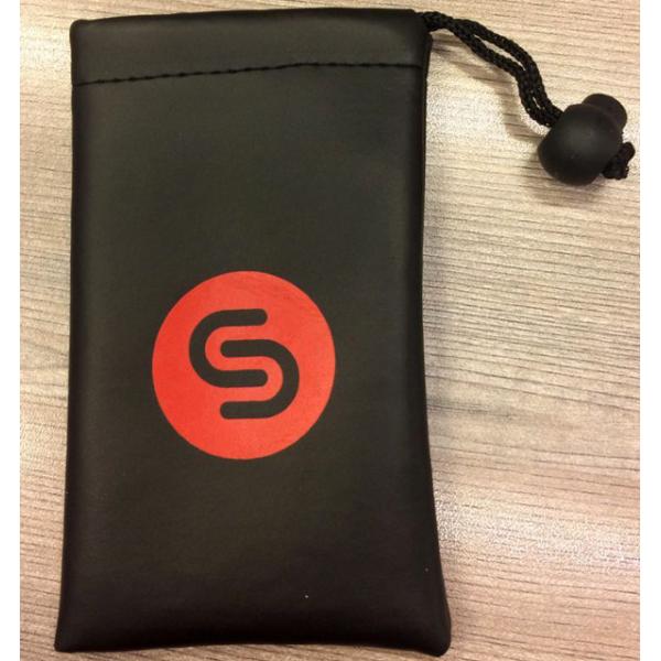 Quality Silkscreen Biodegradable Drawstring Pouch Bags Small Custom PU Leather Nanometer for sale