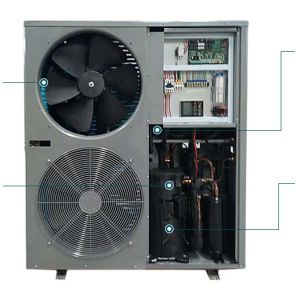 Quality Commercial Heat Pump Systems 14.5KW All In One Heat Pump For Household Hot Water for sale
