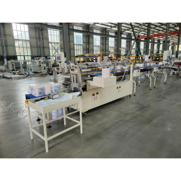 Quality Semi Automatic 4/6 Rolls Per Bag Maxi Paper Towel Roll Bundle Packing Machine for sale