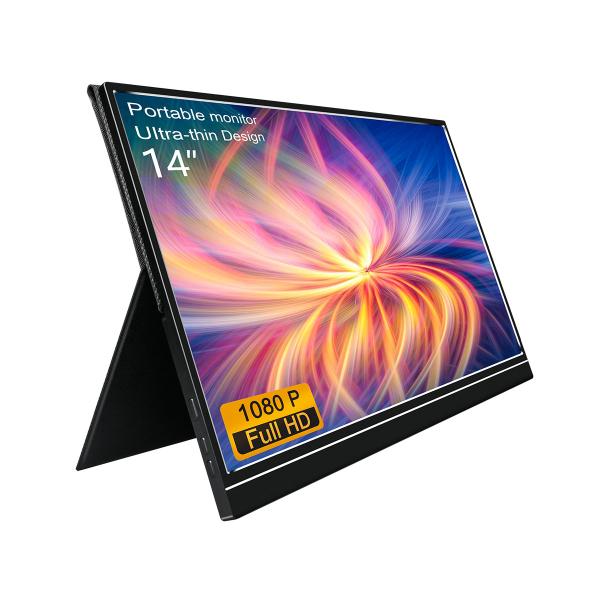 Quality 300cd/M2 Multiple OSD Language 1920*1080 14 Inch Portable Monitor for sale