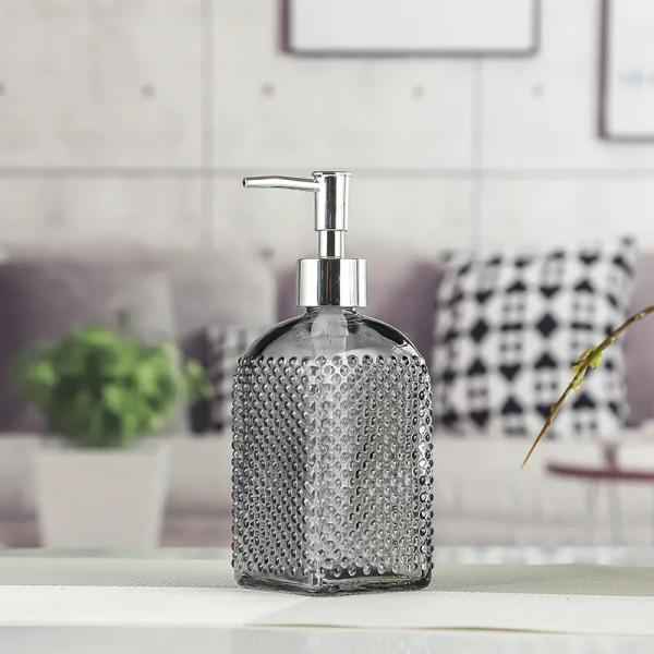 Quality Polka Dot Glass Bottle 500ml For Press Type Dispensing Of Hand Sanitizer And for sale