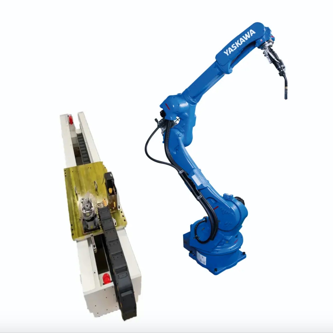 Quality 180KG Handling Robot Arm Yaskawa Motoman GP180 YRC1000 Controller With Linear for sale