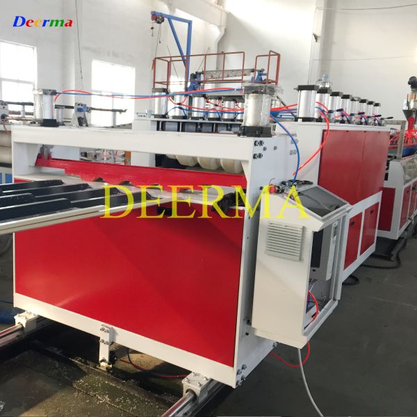 Quality 38CrMoALA Screw Material PVC Hollow Wave Roof Tile Production Line with SIEMENS Motor for sale