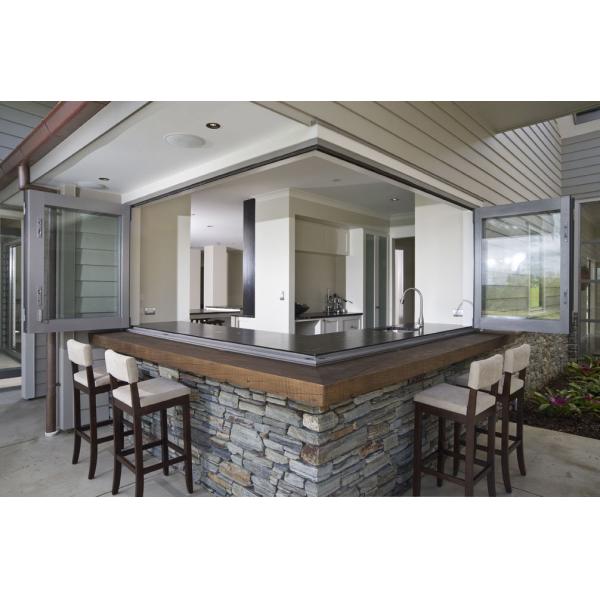 Quality Security Aluminum Bifold Windows Powder Coated High / Width Customized for sale