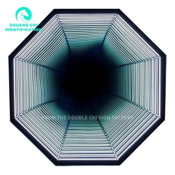 Quality Elevate Decor Stunning 3D Neon Abyssal Mirror Checkered 50X50 in Customizable for sale