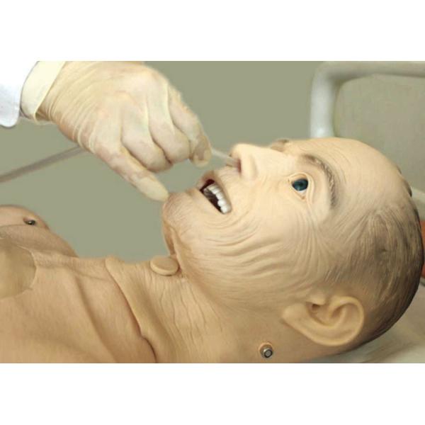Quality Advanced Full Function PVC Nursing Manikin Full Body Elderly Male Training for sale