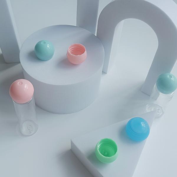 Quality Recyclable 18mm Colorful Globular Screw Plastic Cap For Bottle Custom Order for sale