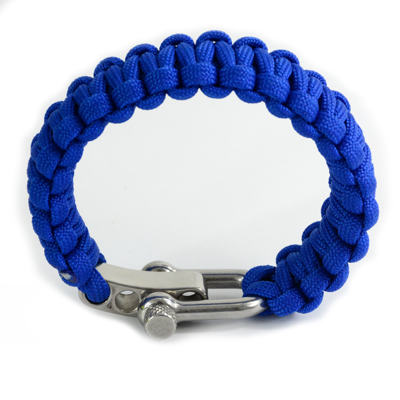 Custom Adjustable Paracord Survival Bracelet Outdoor Nylon Paracord Bracelet Knot