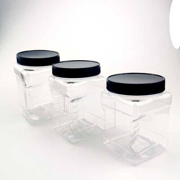 Quality Shatterproof Kitchen Countertop 500ml Plastic Food Jars for sale