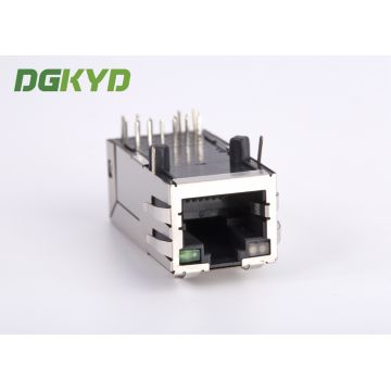 Quality 12 Pin Shielded 1000 BASE - TX Industrial Integrated Magnetics RJ45 Connector, for sale