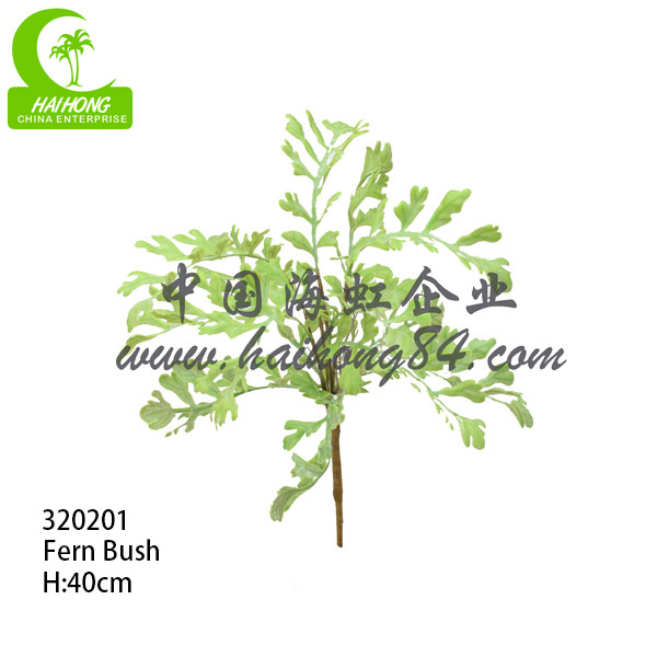 Quality Anti Aging  Beautiful 40cm 16pcs Artificial Fern Leaf For Landcaping for sale