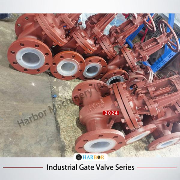 Quality Flanged Manual Cast Steel PTFE Lined Sluice Gate Valve Z41F46-16C for Water for sale