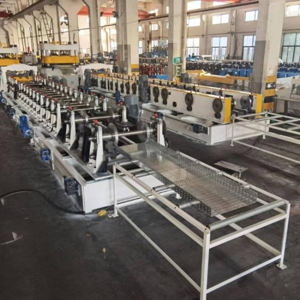 Quality PPGI Cable Tray Roll Forming Machine 0-15m/min With Siemens PLC Systems for sale