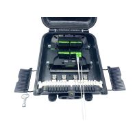 Quality IP65 Mid Span ABS Optical Distribution Box SC 16 Ports Flat Drop Cable Splice for sale