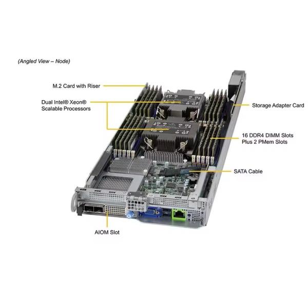 Quality SuperServer SYS-220BT-HNTR 2U Rackmount Server with MCX653105A-HDAT*4 Network for sale