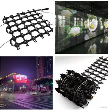 Quality IP66 Waterproof Outdoor P50mm LED Mesh Display Foldable Flexible LED Mesh for sale