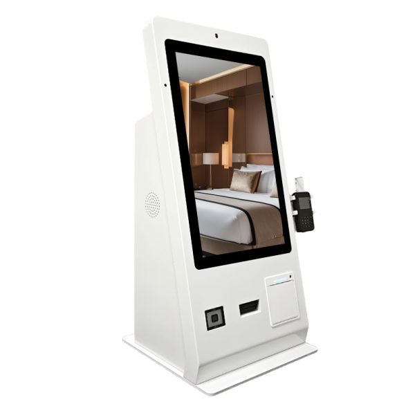 Quality 24inch Hotel Reception Desk Card Dispenser Self Check In Out Payment Machine for sale