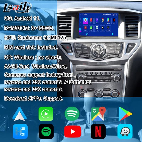 Quality Nissan Multimedia Interface 8G Android 13 Infotainment Interface for Pathfinder for sale