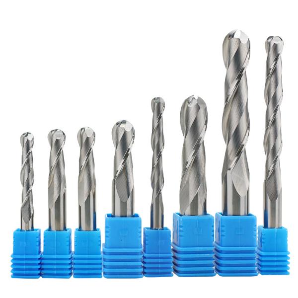 Quality 2F Solid Carbide Ball Nose End Mill for Wood Carving with OEM Support for sale