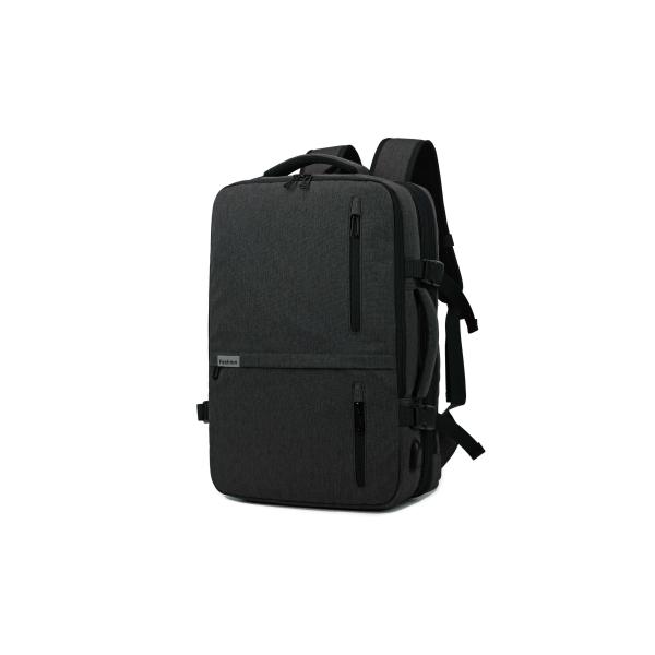 Quality Black Business Men'S Executive Backpack With Zipper Closure for sale