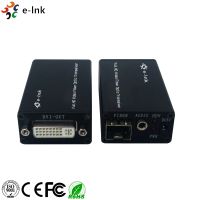 Quality Mini DVI Fiber Optic Extender with external stereo audio for sale