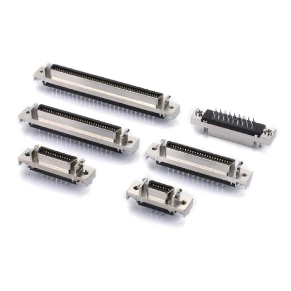 Quality MDR PCB Straight SCSI Connector 14 20 26 36 50 Pin 68 Pin 100 Pin for sale