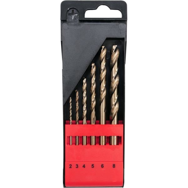 Quality HSS Drill Bit Set 6PCS 2mm-8mm for Stainless Steel Metal for sale