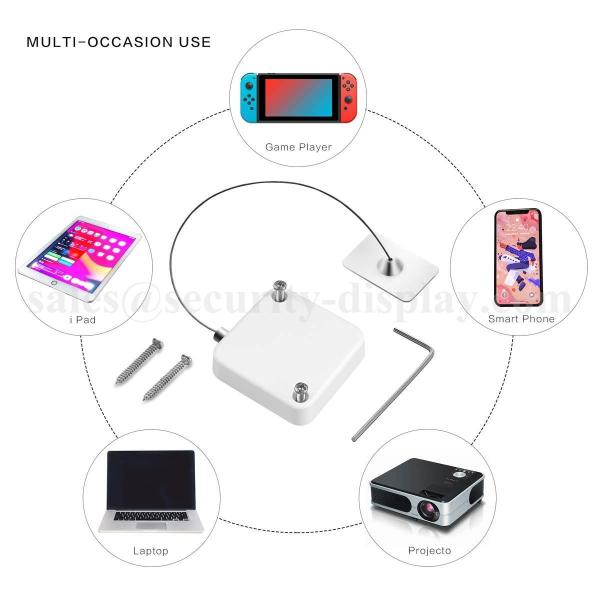 Quality Anti Theft Retractable Laptop Cable Lock For Hardware Security for sale