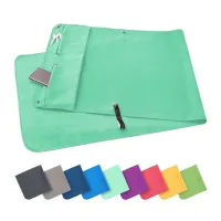 Quality Ultra Soft Microfiber Gym Towel Absorbent Quick Drying For Fitness And Travel for sale