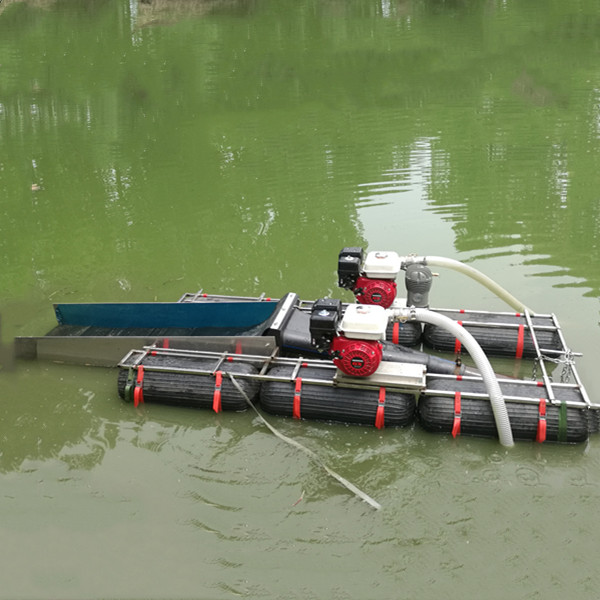 Quality Portable 0.5T/H Mini Gold Dredging Boat 3.5m Length for sale