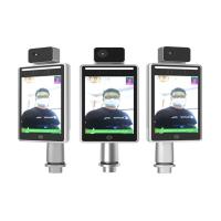 Quality Biometric Face Recognition Temperature Measurement Terminal RoHS / FCC Certified for sale