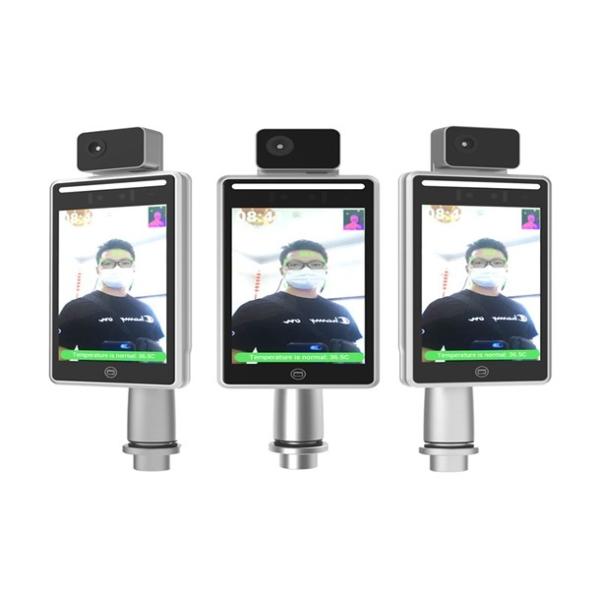 Quality Biometric Face Recognition Temperature Measurement Terminal RoHS / FCC Certified for sale