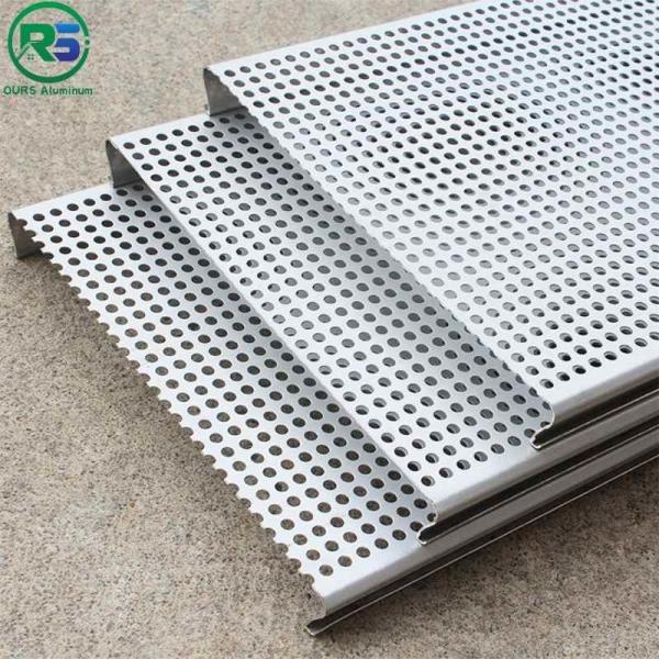 Quality S-Shaped Closed Aluminum Ceiling Strips Acoustic Suspended Ceiling Tiles for sale