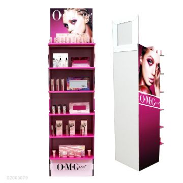 Quality custom cardboard counter top display boxes cardboard cosmetic product display for sale