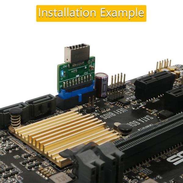 Quality Vertical USB 3.1 Key-A Type-E To USB 3.0 20Pin Header Male Extension Adapter for sale