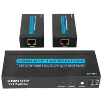 China Full HD 2 Way Over Single Cat6 HDMI Splitter Extender factory