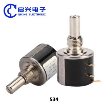 Quality 534 Multiturn Potentiometer Wirewound Potentiometer 10-Turn Potentiometer 2W for sale