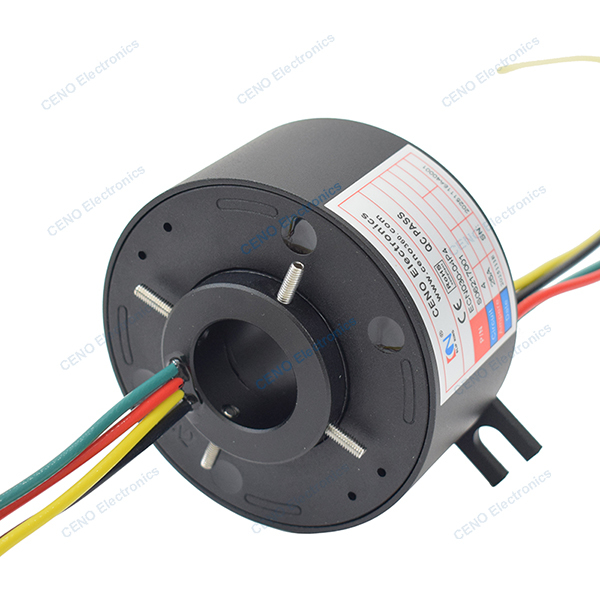 Quality Through Hole Slip Ring with 4 circuits Electric Power 25A and Optional for sale
