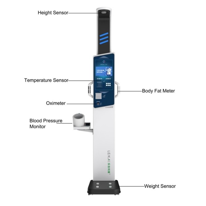 Quality Ultrasonic Electronic Bmi Measuring Scale with Printer LCD Display Pharmacy for sale