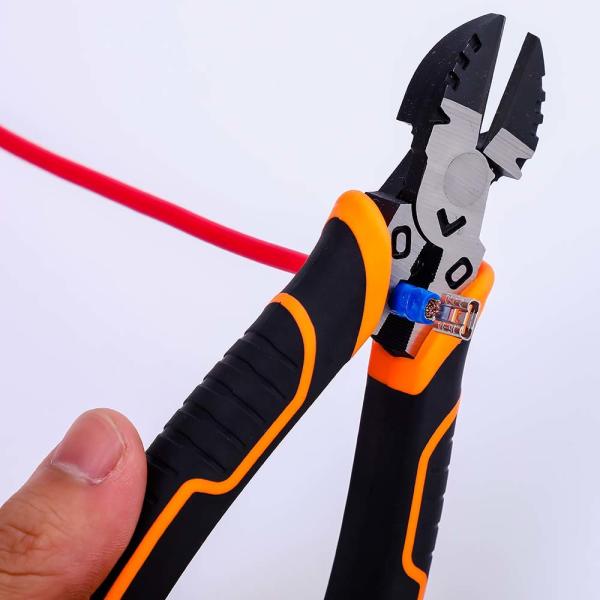Quality 60CrV C1055 Insulated Side Cutting Plier Wire Stripping Crimping Burnished for sale