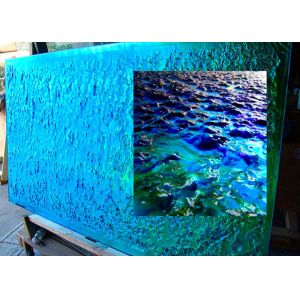 Quality Color Change Cast Dichroic Laminated Glass Solid Structure for sale