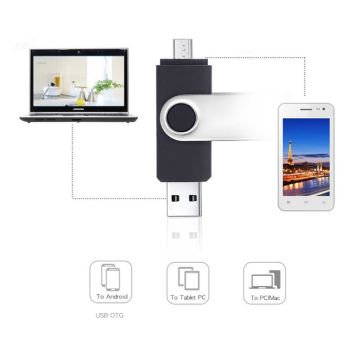 Quality Android Phone OTG USB Flash Drives 2.0 3.0 7cm length Uploading Data 64GB for sale