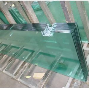 Quality Crystal Clear Colourless Tempered Glass Cut Out Custom Size Shape for sale