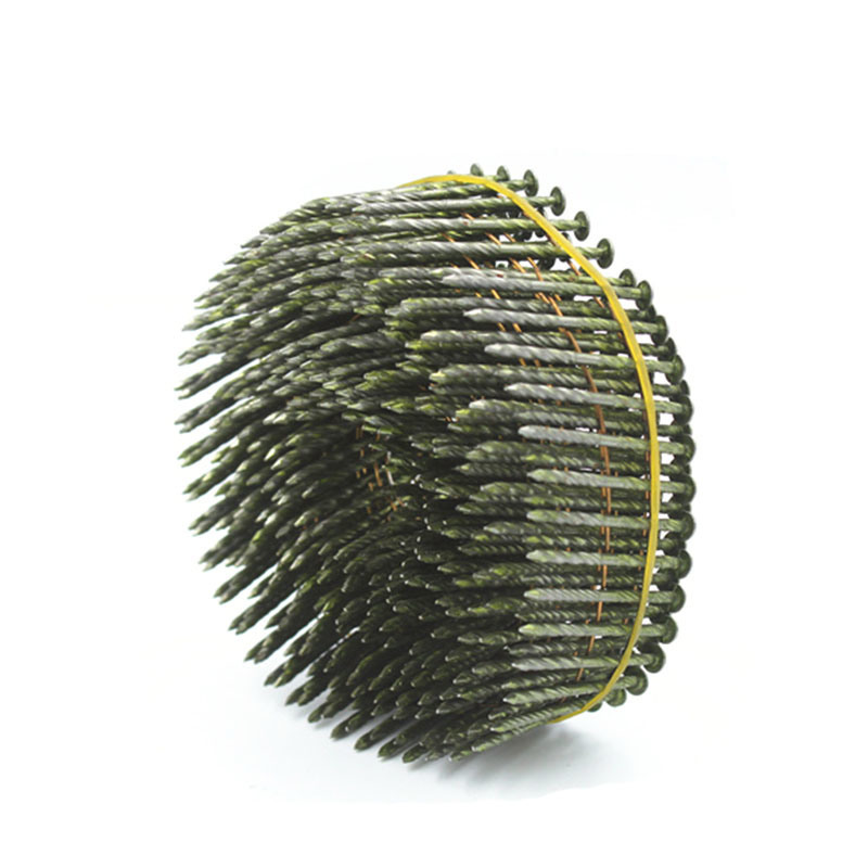 2.1*35mm 16 Degree Galvanized Wire Welded Coil Screw Nails