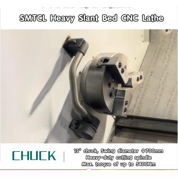 Quality SMTCL Slant Bed CNC Lathe HTC63Q Maximum Cutting Length 3000mm Horizontal CNC for sale
