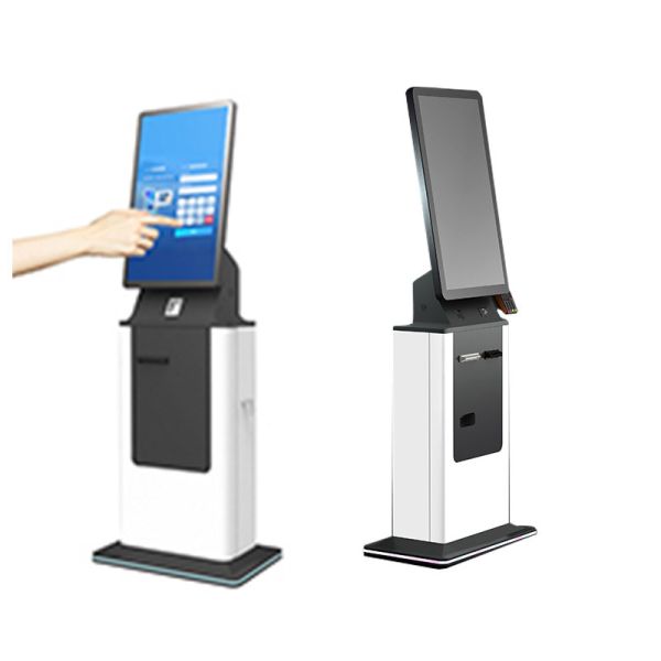 Quality Floor stand touch screen hotel automatic payment terminal kiosk cash check in self-service terminal kiosk for sale